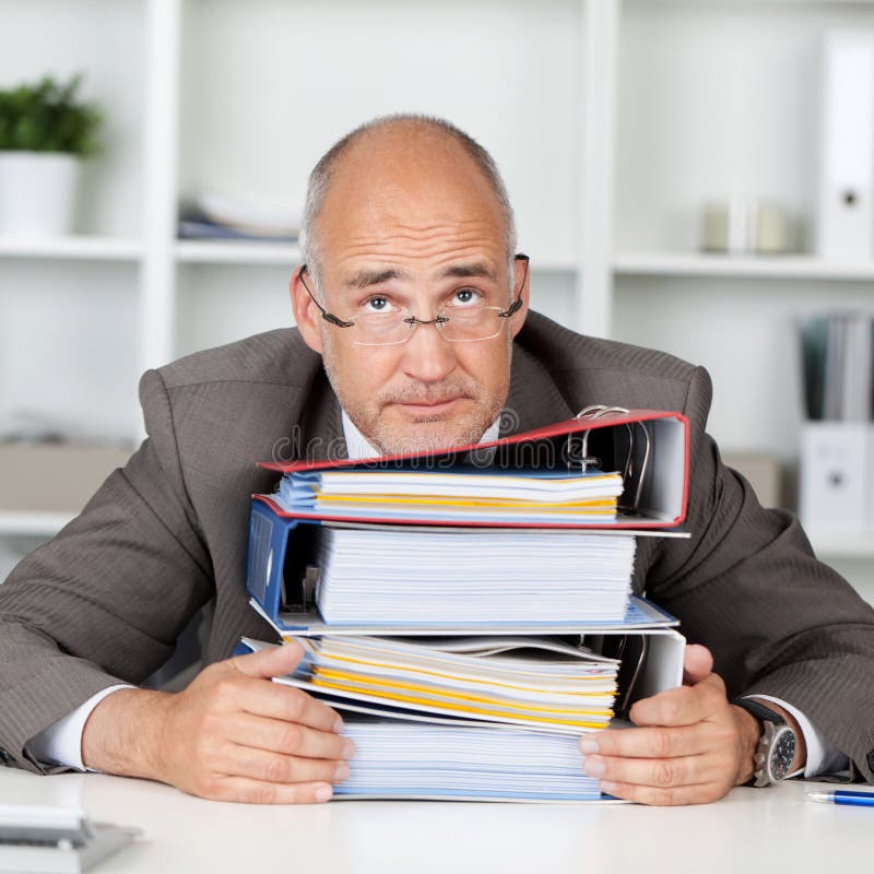 Overworked administrator stock photo. Image of overwhelming - 2110598