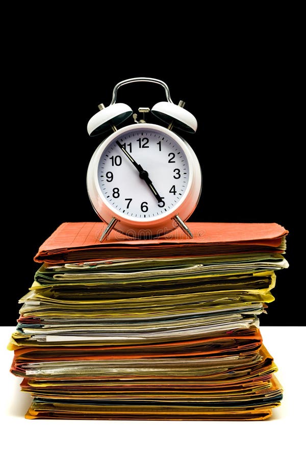 Too Much Work, Too Little Time Stock Photo - Image of data, clock: 9044648