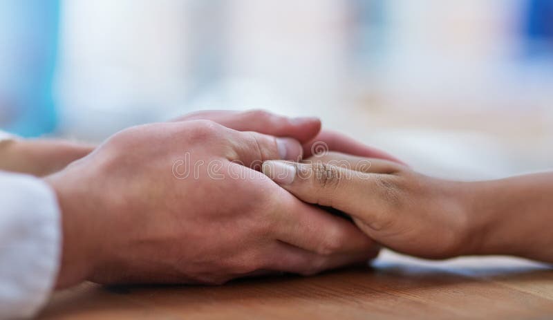 This Too Shall Pass. Two People Holding Hands in Comfort. Stock Photo ...