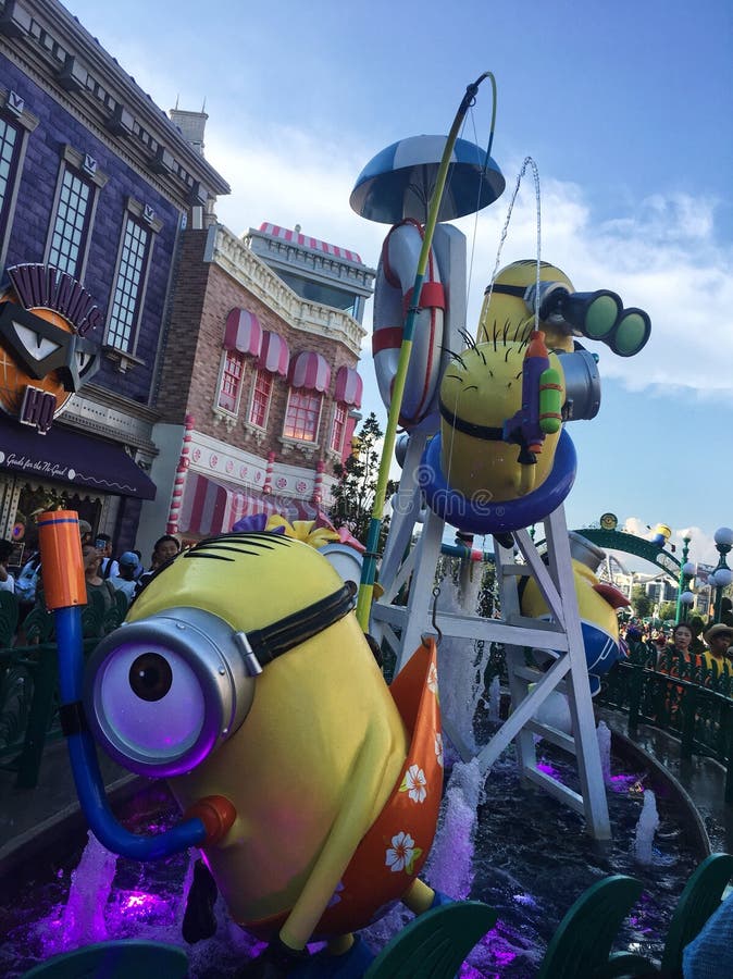 USJ - Minions Park editorial stock photo. Image of august - 122796598
