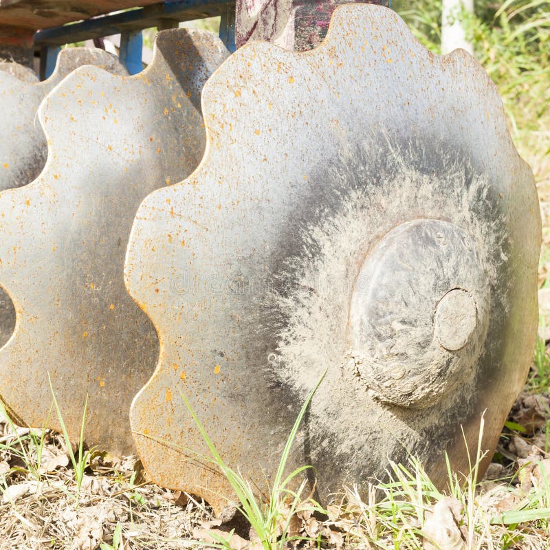 Tool for Agriculture: Disc Harrow Stock Image - Image of cultivation ...