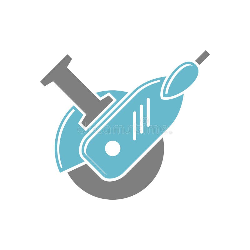 Tool Angle Grinder Icon on White Background for Graphic and Web Design ...