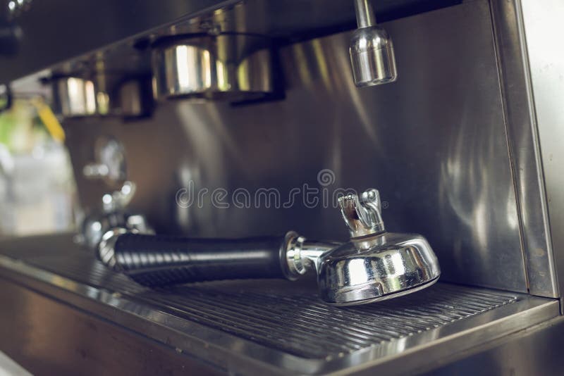 Tool of Automatic Coffee Machine in Cafe Coffee Stock Photo - Image of ...
