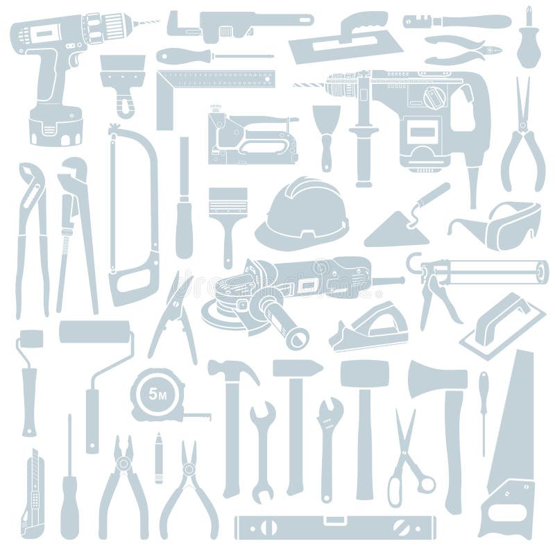 Tool background stock vector. Illustration of collection - 30517958