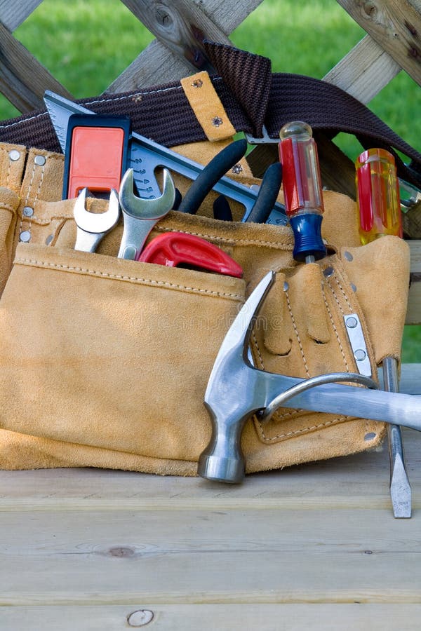 Stuffed Tool belt stock photo. Image of wrench, line, screwdriver - 7601618