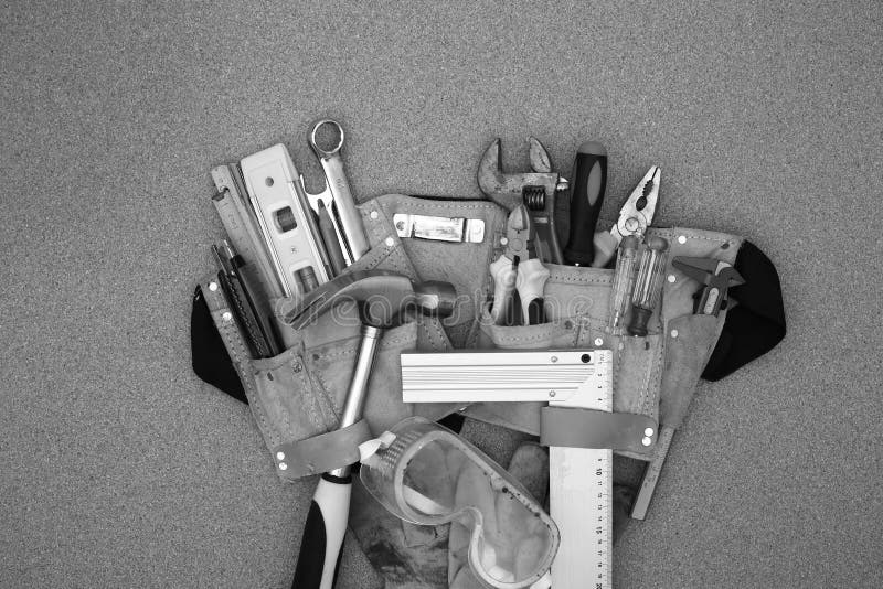 Tool belt and tools stock photo. Image of spanner, hardware - 111085978