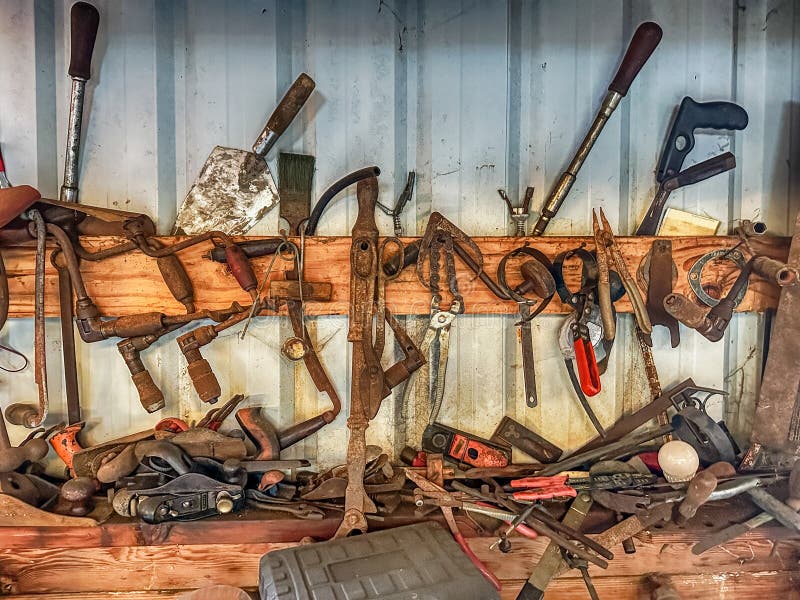 Tool Bench at an Oyster Farm Stock Image - Image of tools, bench: 324618555