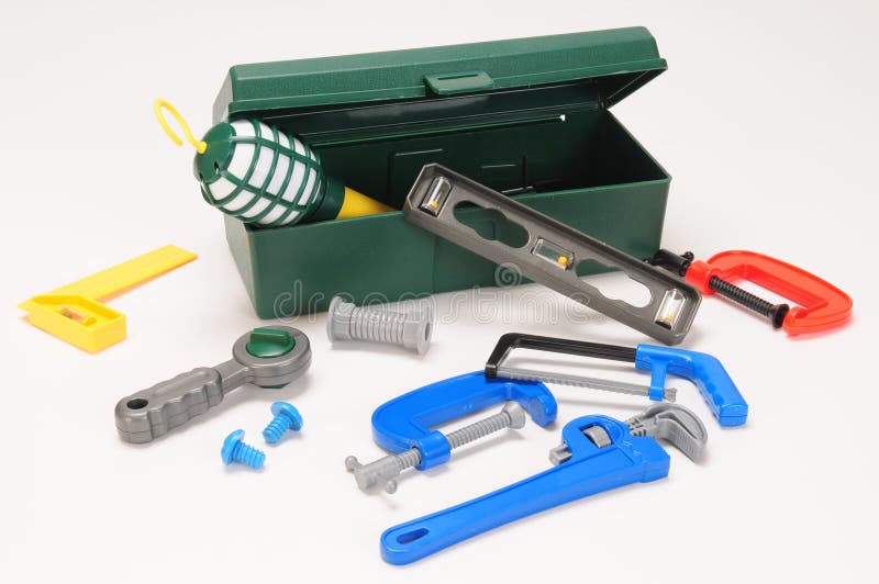Tool box. stock photo. Image of adjustable, wrench, tool - 12205324