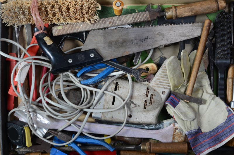 Tool box stock photo. Image of brush, tools, rasp, yardstick - 40700212