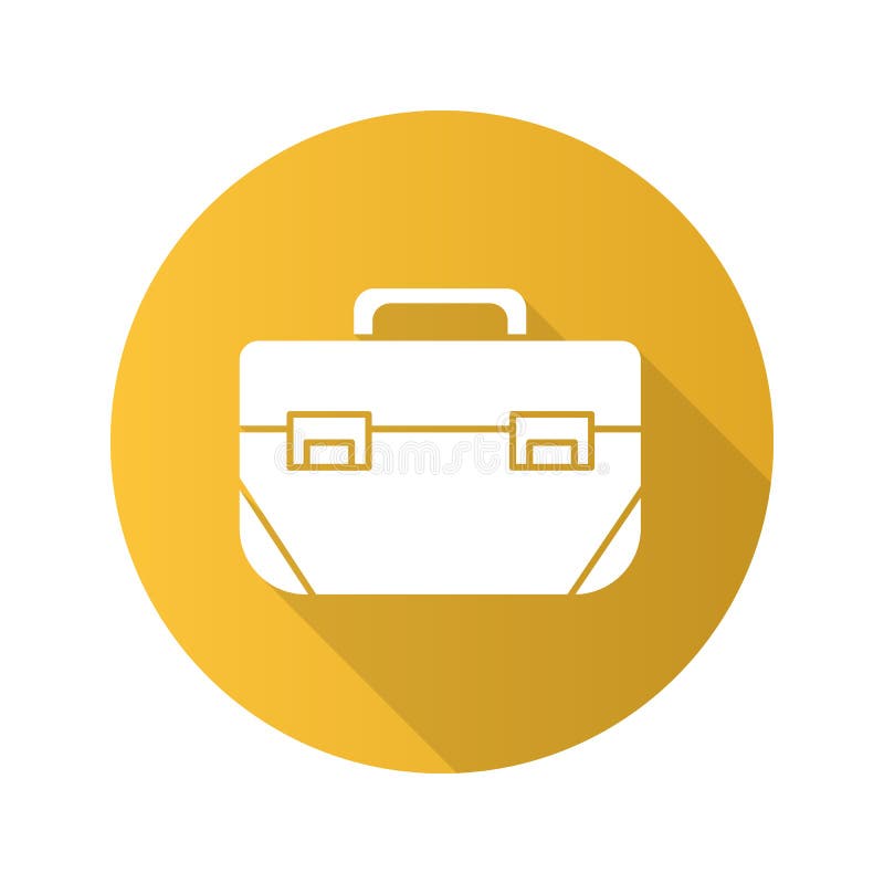 Tool Box Flat Design Long Shadow Glyph Icon Stock Illustration ...