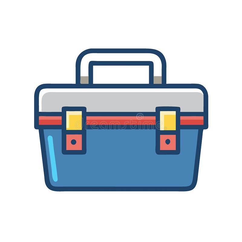 Tool box icon stock illustration. Illustration of graphic - 381388140