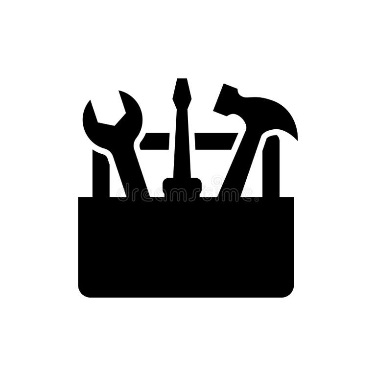 Tool Box Icon. Toolbox, Toolkit, Instrument Vector Icon. Toolbox Tools ...