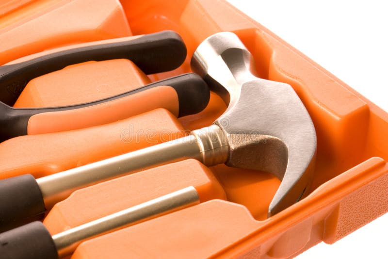 Tool Box Isolated stock photo. Image of tools, metallic - 6055620