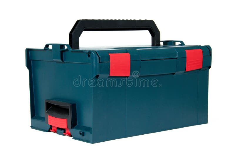 Empty Red Toolbox stock photo. Image of toolbox, hinges - 19206318