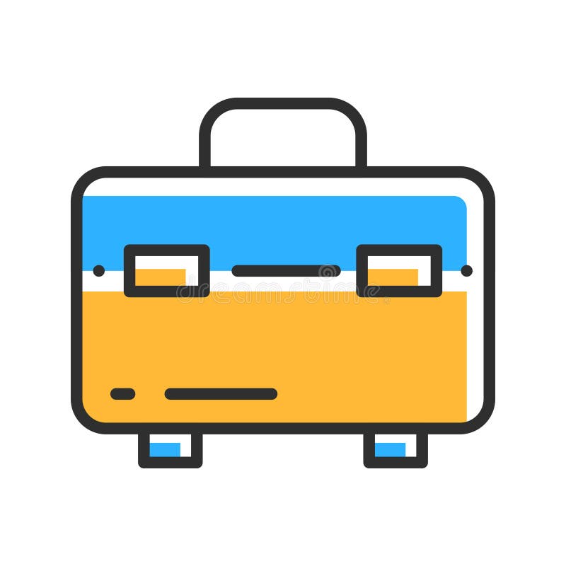 Tool Box Line Icon. Build Symbol Stock Illustration - Illustration of ...
