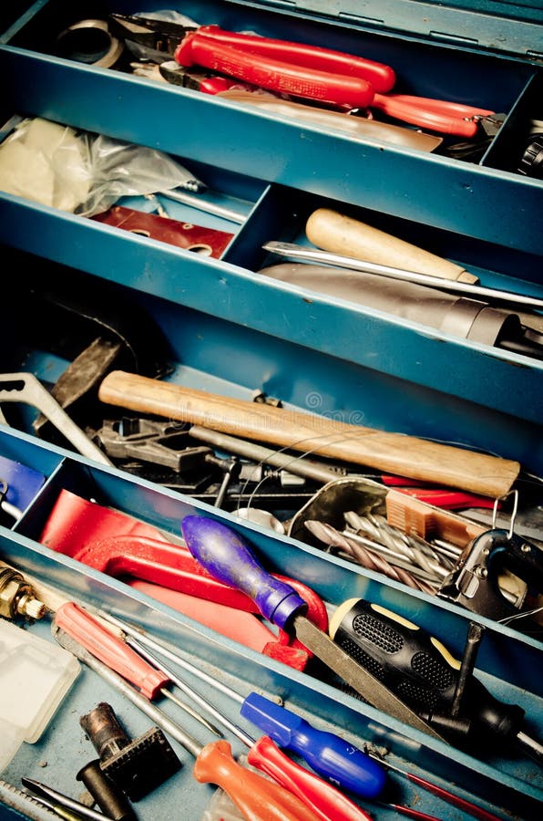 Tool box stock photo. Image of carpenter, tool, spanner - 41126932