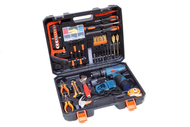 Tool box set for mechanic stock image. Image of repair - 117980485