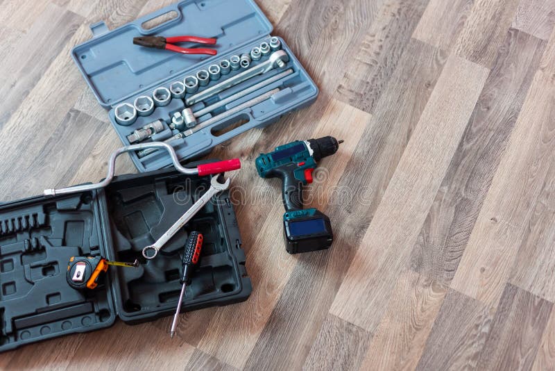 Tool Box. Toolset with Interior Compartments To Keep Wrenches, Ring ...