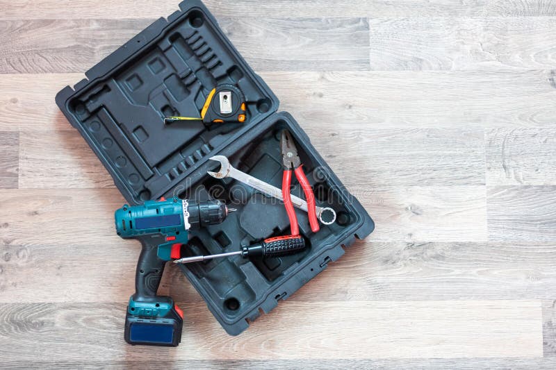 Tool Box. Toolset with Interior Compartments To Keep Wrenches, Ring ...