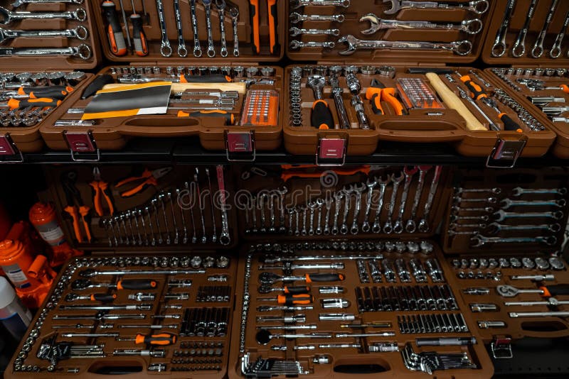 Tool Box with Wrenches in the Store Stock Image - Image of wrench ...