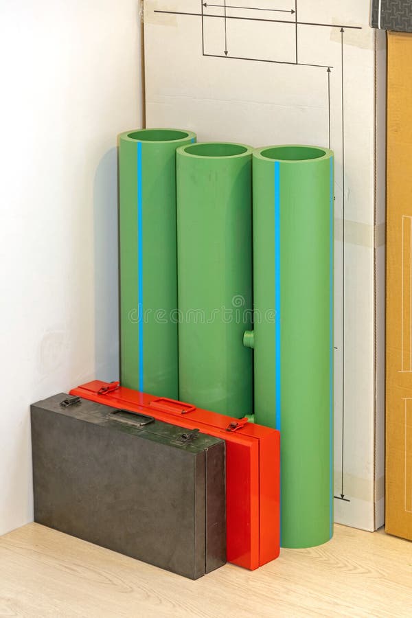Tool Boxes Pipes stock photo. Image of large, corner - 246747110