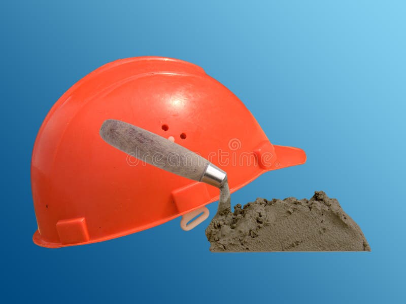 The Tool of the Builder of the Mason a Shovel Stock Photo - Image of ...