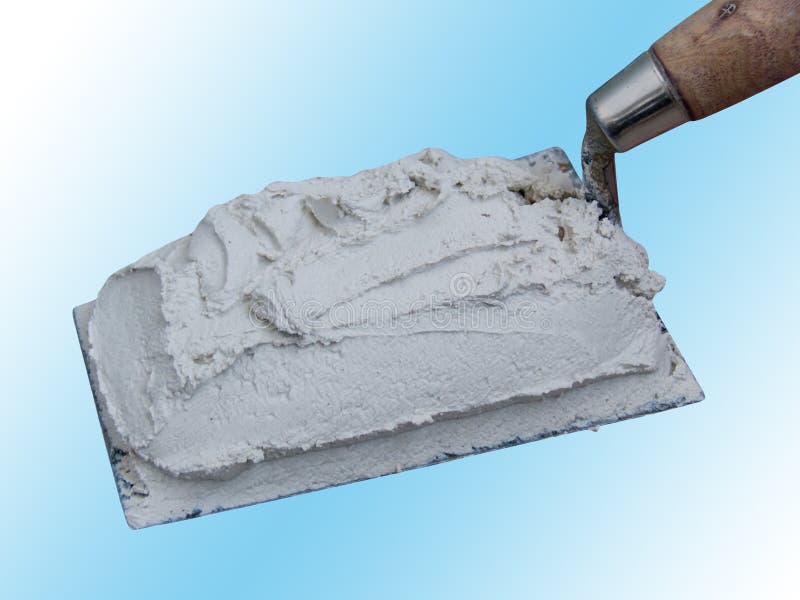 The Tool of the Builder of the Mason a Shovel Stock Photo - Image of ...