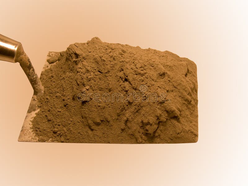 The Tool of the Builder of the Mason a Shovel Stock Photo - Image of ...