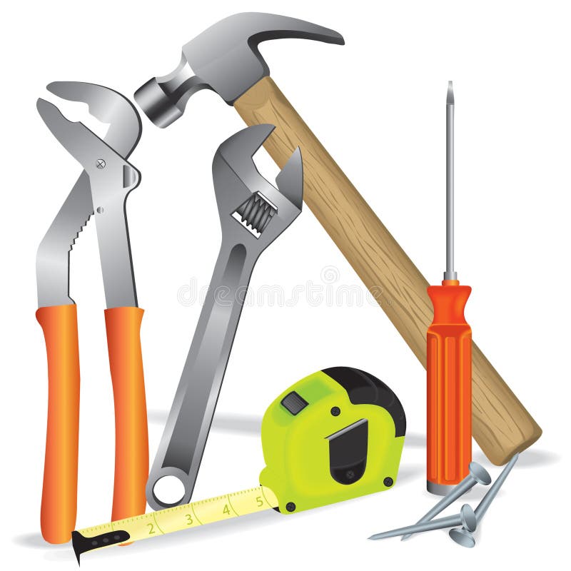 Tool for building stock vector. Illustration of nails - 17284725