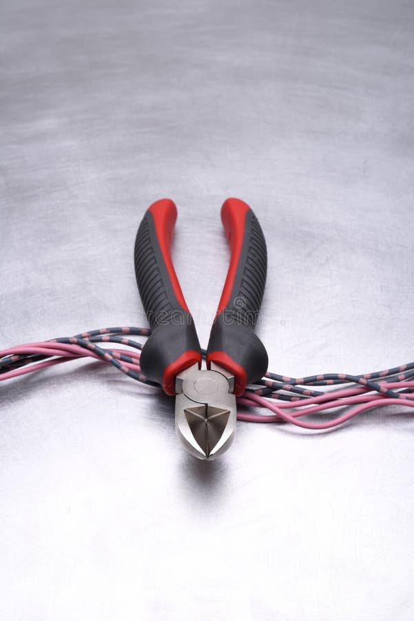 Tool and Cable for Electrical Installation Stock Photo - Image of tool ...