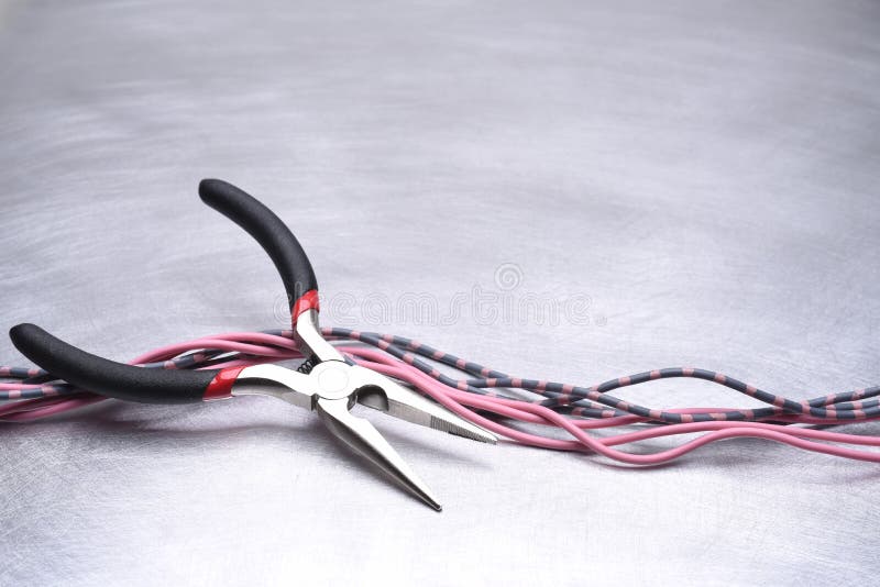 Tool and Cable for Electrical Installation Stock Photo - Image of tool ...