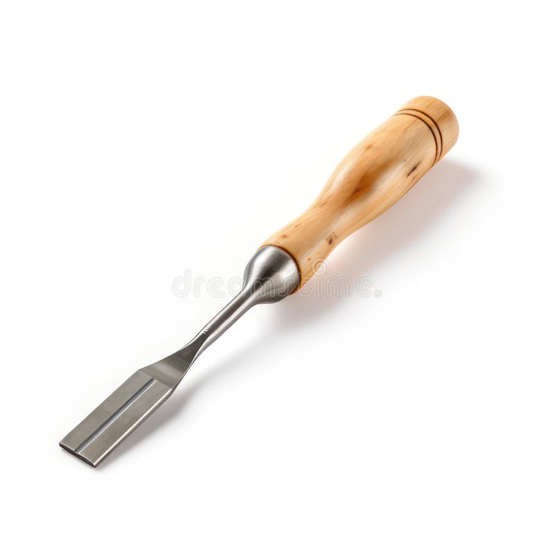 Tool Chisel Isolated on White Created with Generative AI. Industrial ...