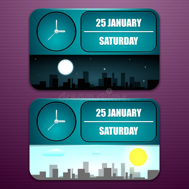 Tool Clock with Date, Day of Week, Month, and Time of Day Stock ...