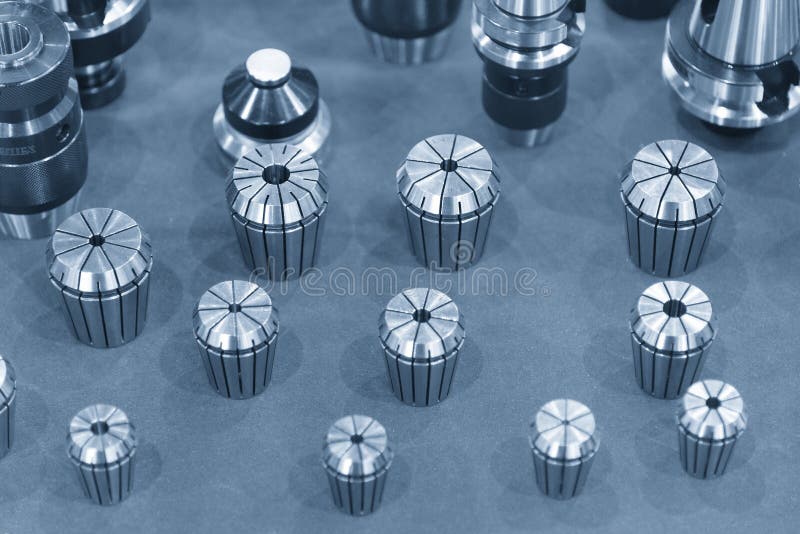 The tool collets set stock image. Image of metal, machine - 96757821