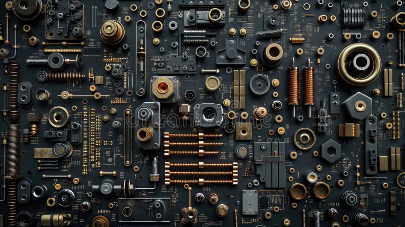 Tool and Construction Supply Store in Soft Focus Perspective Stock Photo - Image of screws ...