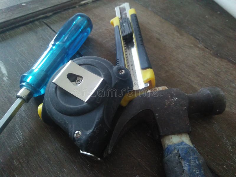 This is a Tool for Construction Workers, There is a Hammer, Meter ...