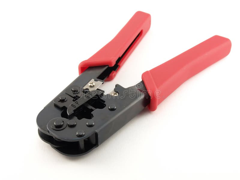 Tool for Crimping UTP Cable Stock Photo - Image of metallic, instrument ...