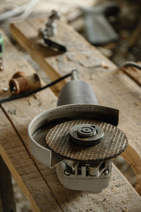 Tool for Cut the Steel - Grinder in the Workshop Stock Photo - Image of ...