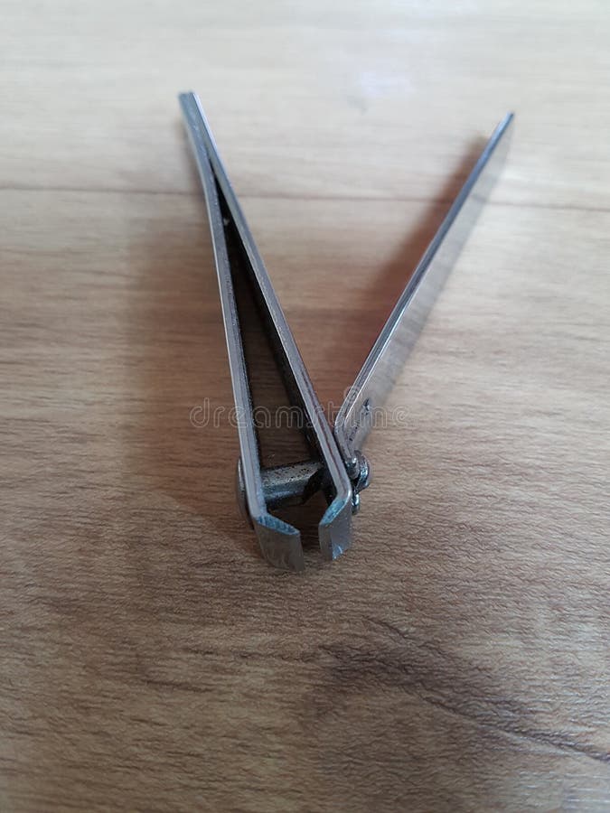 This is a Tool for Cutting Nails Made of Plate or Iron Stock Photo ...