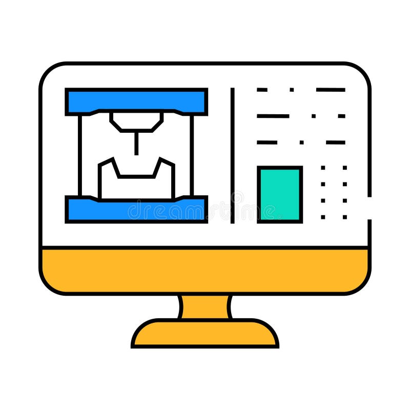 Tool Design Mechanical Engineer Icon Color Illustration Stock Vector ...