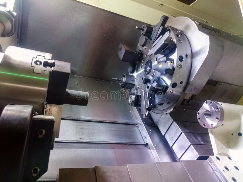 Tool Drum of the Revolving Lathe Stock Image - Image of plant, computer ...