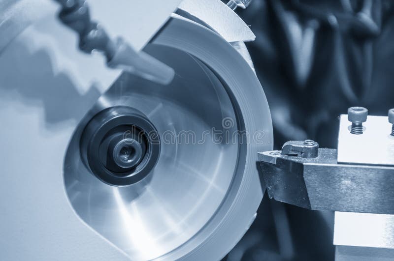 The Tool Grinder Machine with Turning Tool . Stock Photo - Image of ...