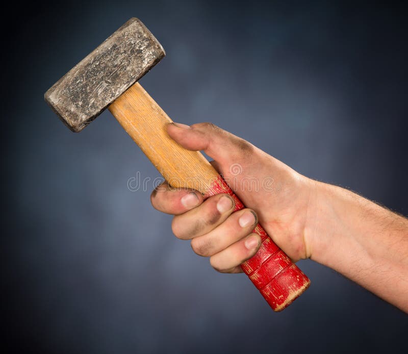 Tool in a hand stock photo. Image of equipment, iron - 34677494