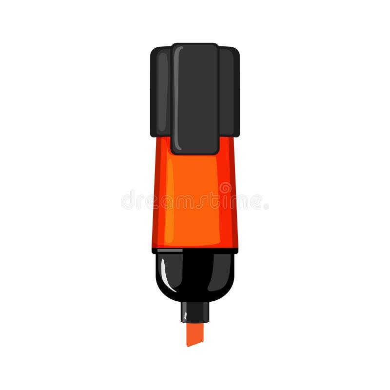 Tool Highlighter Cartoon Vector Illustration Stock Vector ...