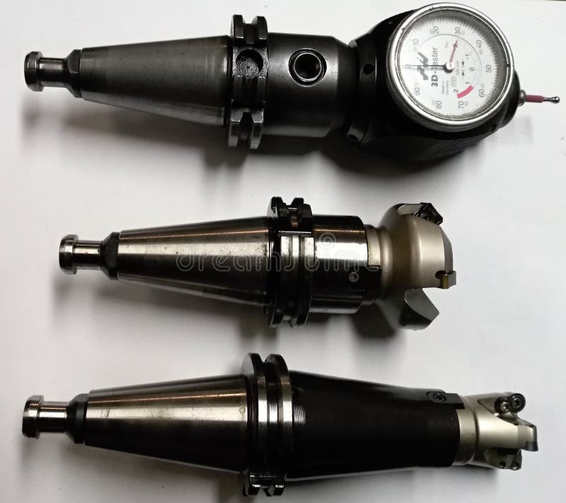 Tool holders SK 40 stock photo. Image of miller, industrial - 171976714