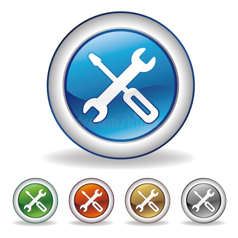 Tools icon stock vector. Illustration of collection, sign - 11957386