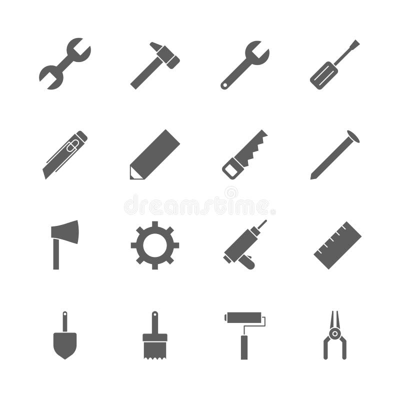 Tool Icons stock vector. Illustration of carpentry, clip - 29926875
