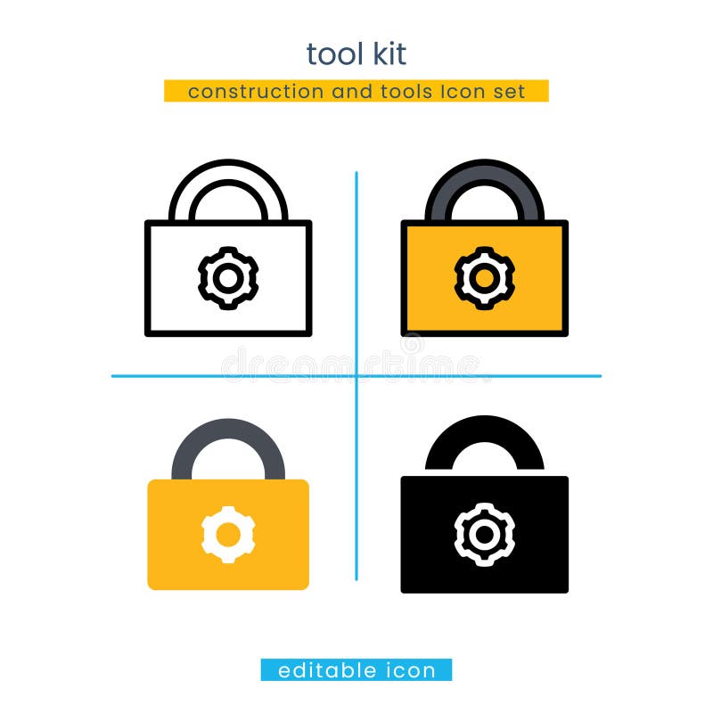 Tool kit icon stock illustration. Illustration of icon - 330362965