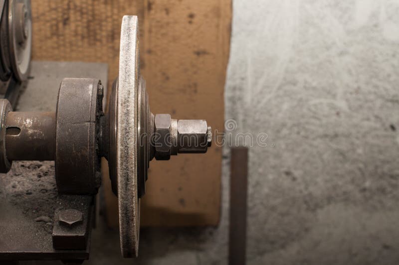 Tool in Machine Shop.Old Tool in Workshor Stock Image - Image of metal ...