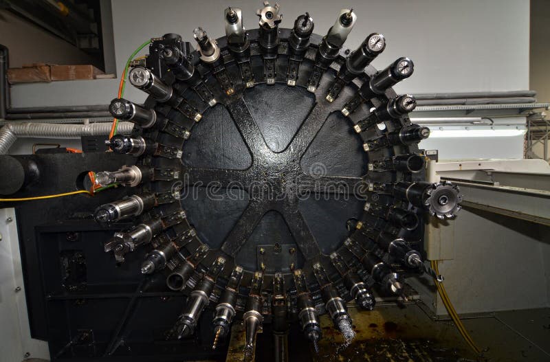 Tool Magazine of the Machining Center Stock Image - Image of metal ... Tool Magazine of the Machining Center Stock Image - Image of metal ...